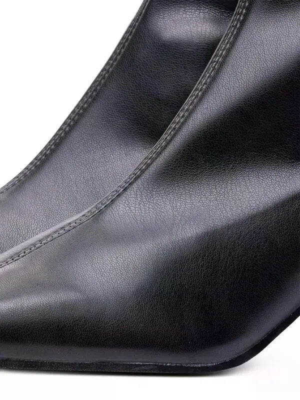 POCHE PARIS Square-toe Ankle Boots