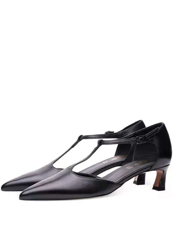 POCHE PARIS T-strap Buckle Pumps
