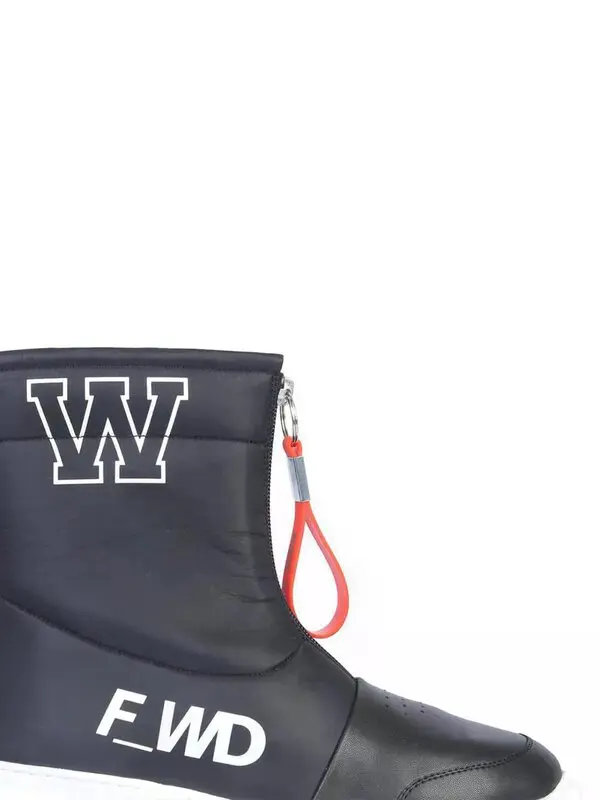 F_WD Logo Zip Boots