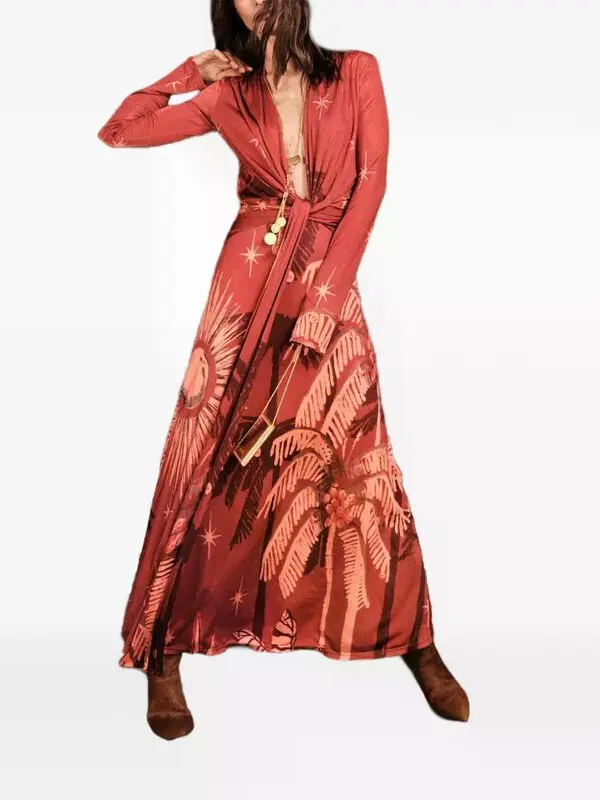 Johanna Ortiz Maxi Dress - Red
