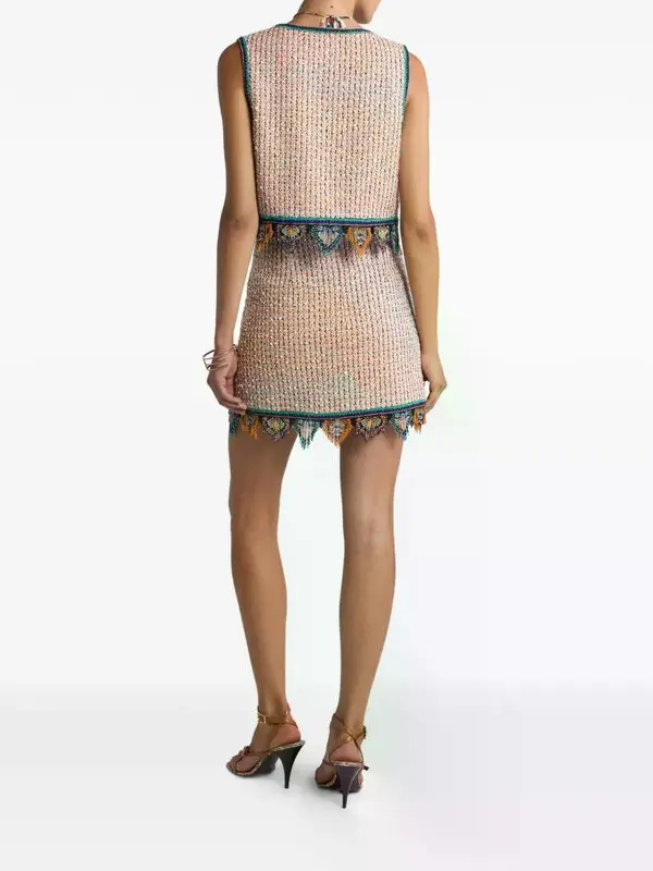 Etro Cropped Tweed Waistcoat - Neutrals