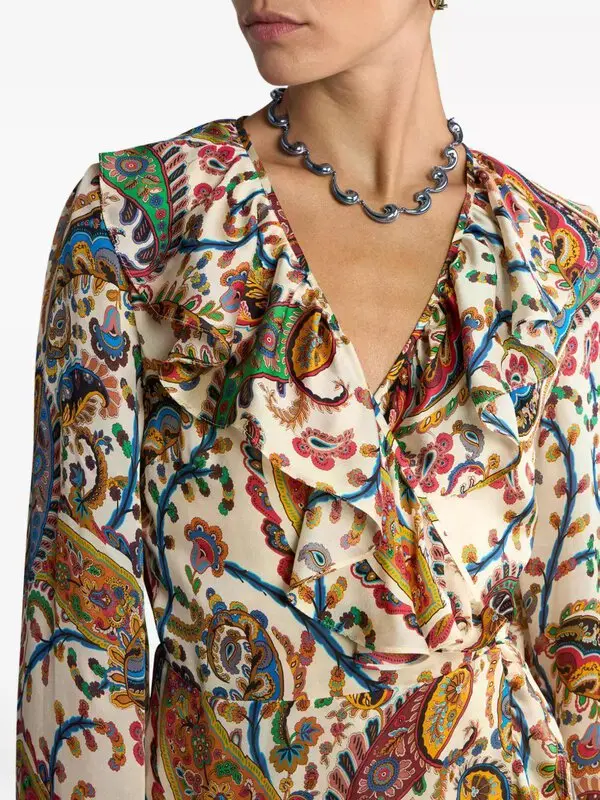 Etro Paisley-print Maxi Dress - Neutrals