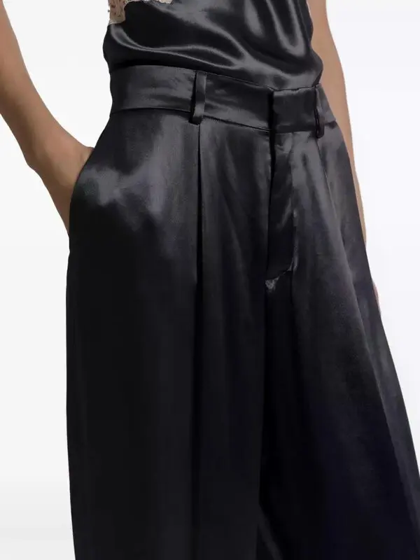Alberta Ferretti Pleated Trousers - Black