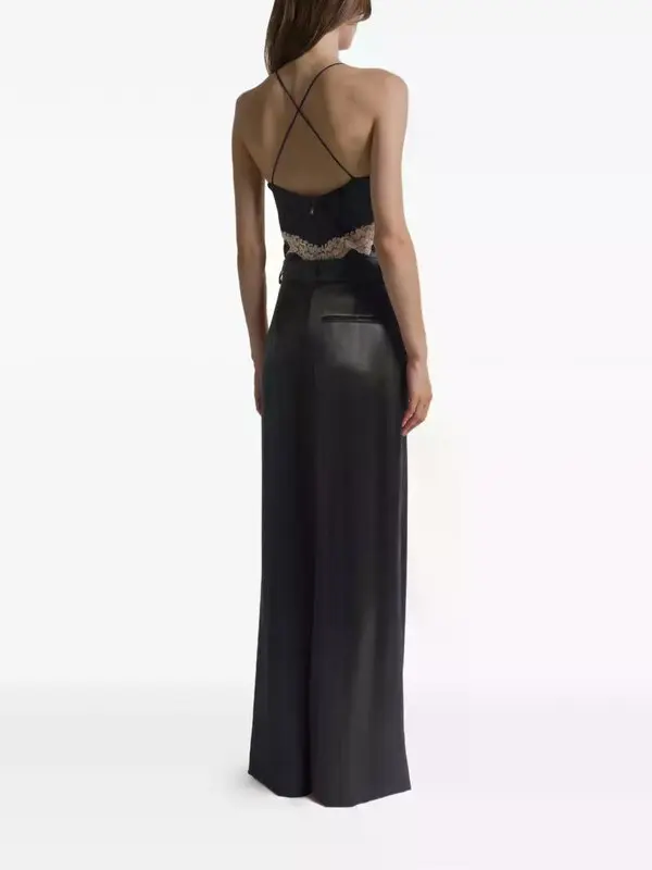 Alberta Ferretti Pleated Trousers - Black