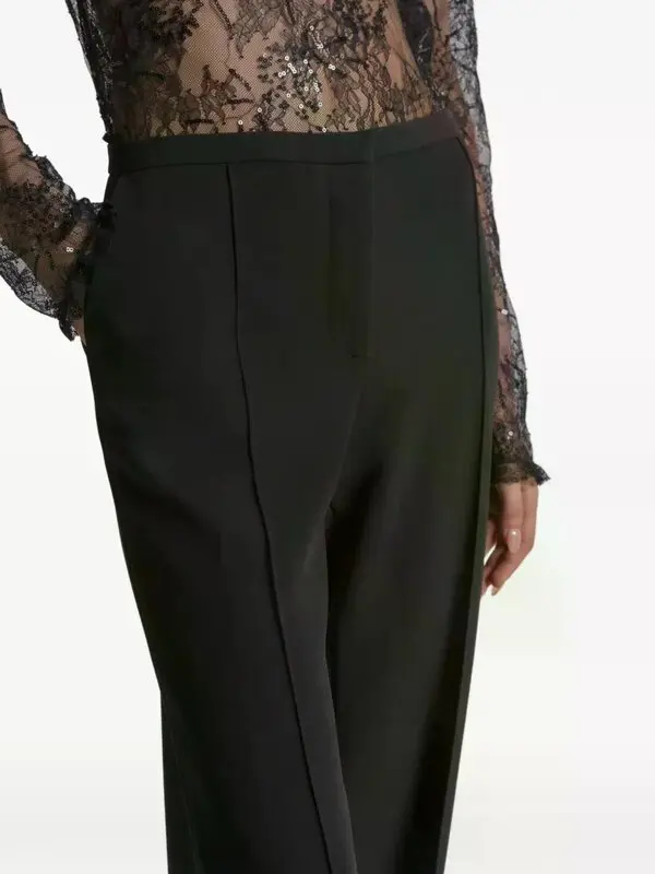 Alberta Ferretti Cuffed Trousers - Black