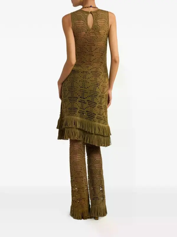Etro Fringed Midi Dress