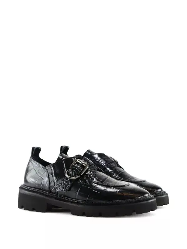 NOTABENE Tecla Crocodile-effect Derby Shoes