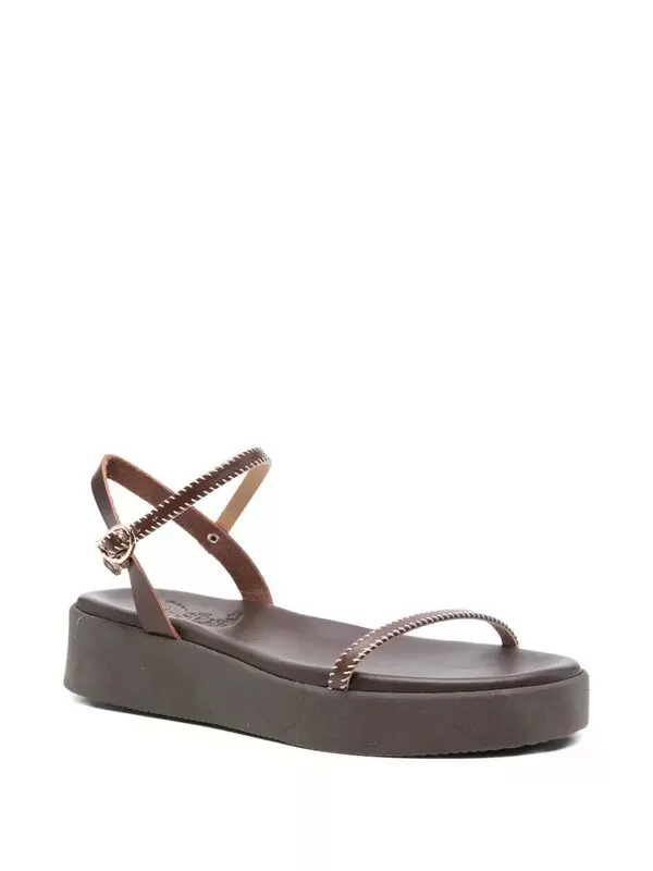 ANCIENT GREEK SANDALS Irida Stitch-strap Sandals - Brown