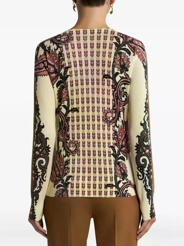 Etro Paisley-pattern Cardigan - Neutrals
