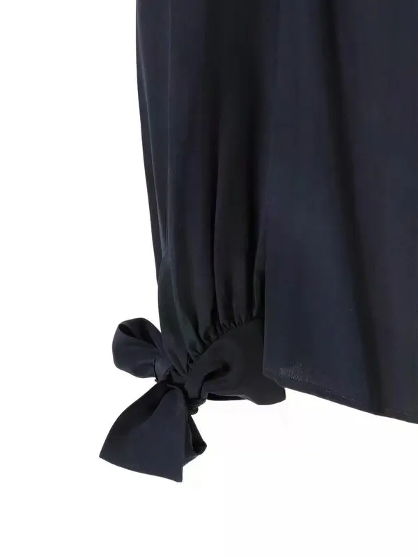 Max Mara Edotto Tie-detail Top - Blue