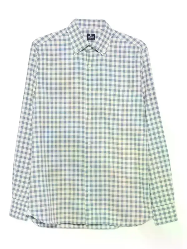 TRUZZI Button-down Vichy Shirt