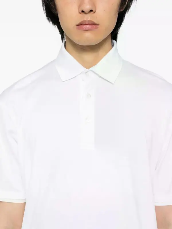 Herno Layered-sleeve Cotton Polo Shirt