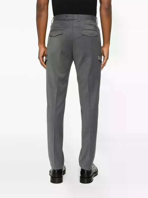 Tagliatore Flap-pockets Trousers - Grey
