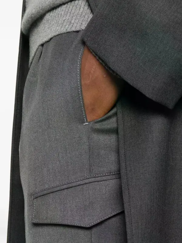 Tagliatore Flap-pockets Trousers - Grey