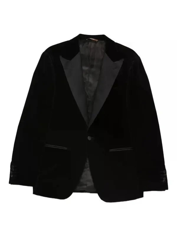 Canali Textured Blazer - Black