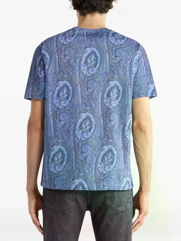 Etro Floral Paisley Cotton T-shirt