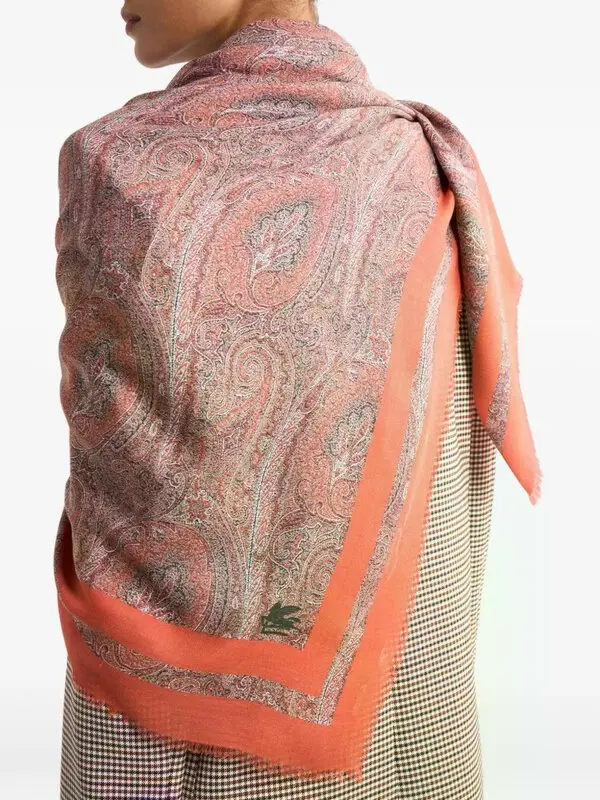 Etro Paisley-print Scarf - Orange