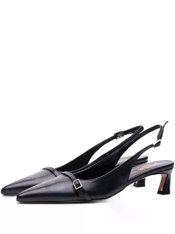 POCHE PARIS Buckle-strap Slingback Pumps