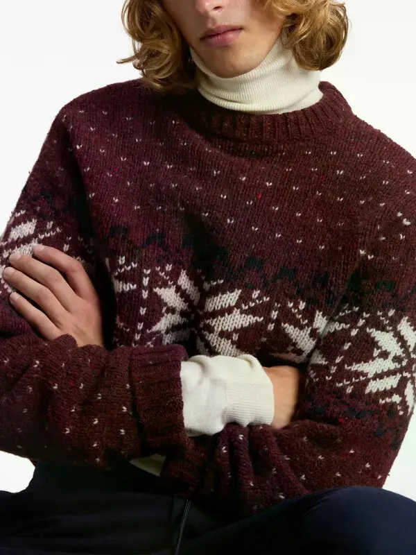 Woolrich Fair Isle Jacquard Sweater - Red