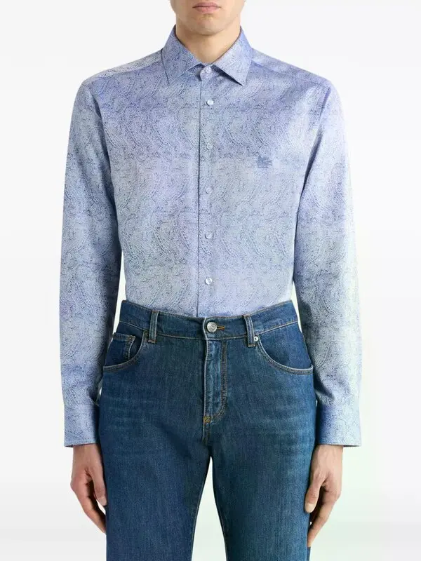 Etro Jacquard Paisley Motif Shirt