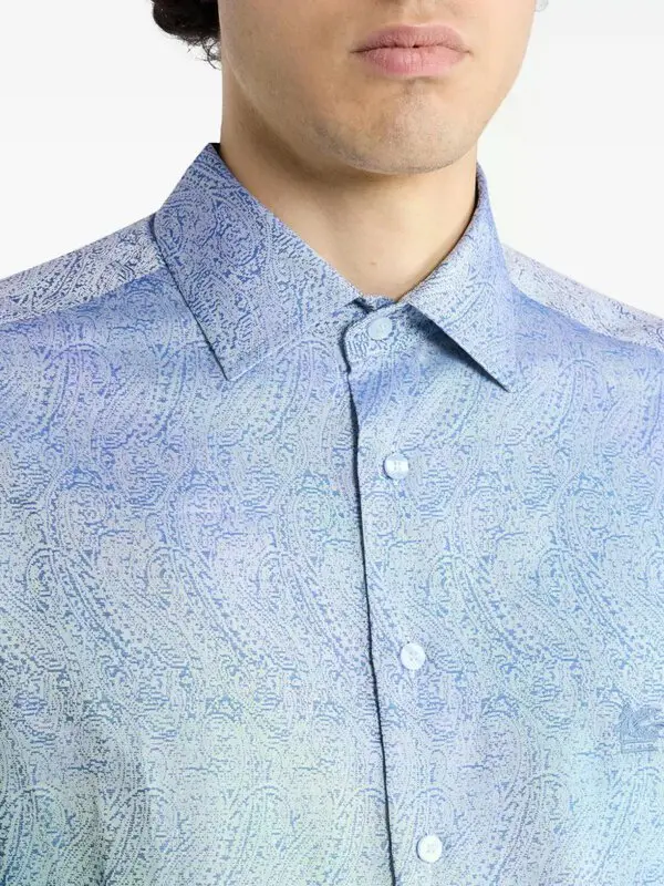 Etro Jacquard Paisley Motif Shirt