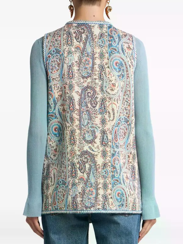 Etro Floral Paisley-motif Jacquard Waistcoat - Neutrals