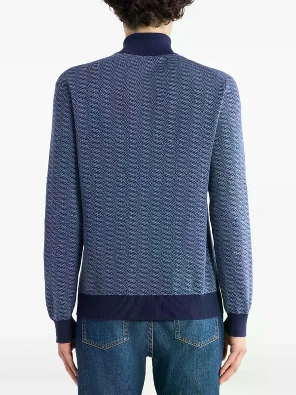 Etro Jacquard Zip Sweater