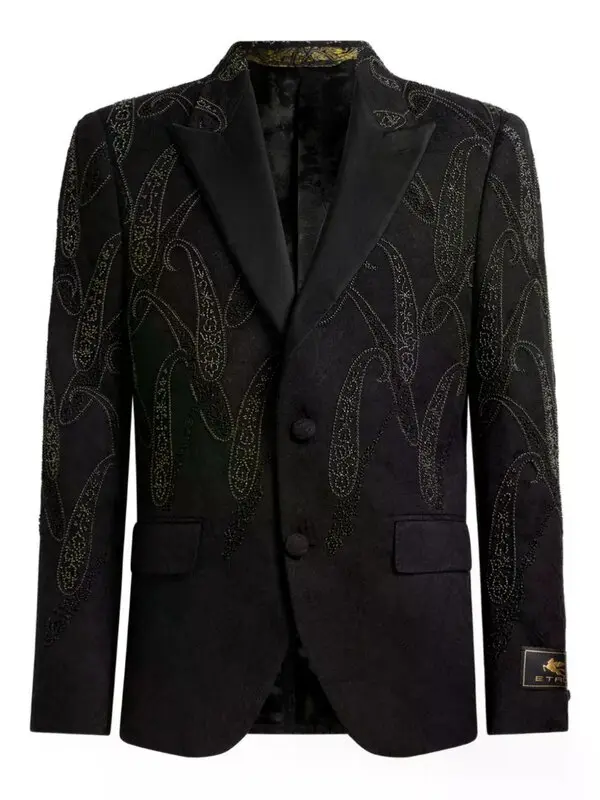 Etro Paisley Embroidery Jacquard Jacket