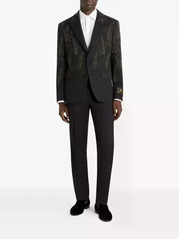 Etro Paisley Embroidery Jacquard Jacket
