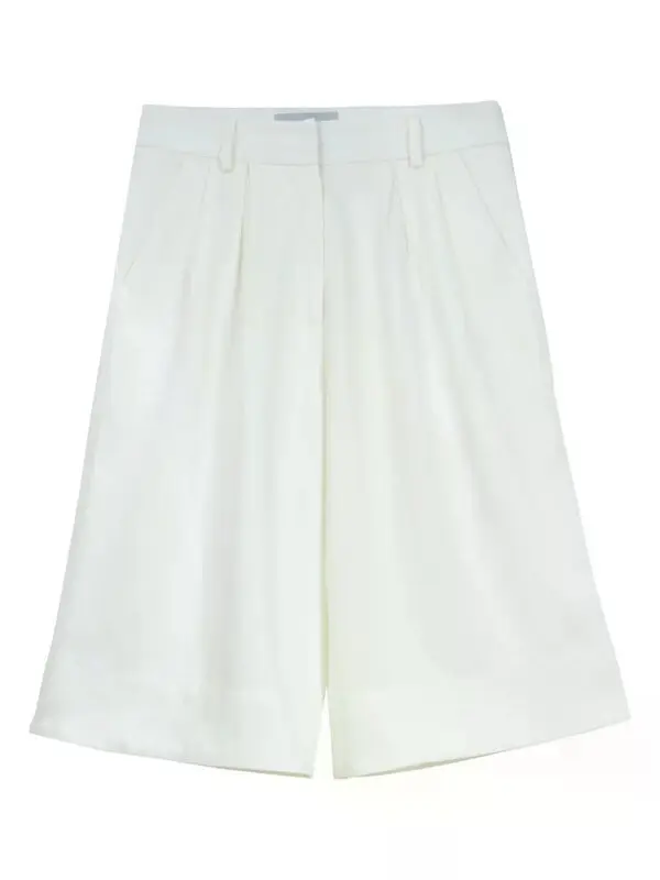 Isolda Cana-de-açúcar Pleated Shorts