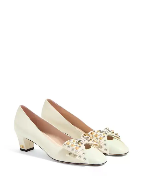 Valentino Garavani Bowow Pumps With Studs 45mm