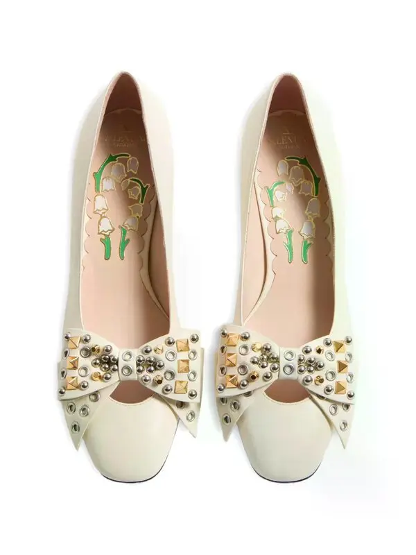 Valentino Garavani Bowow Pumps With Studs 45mm