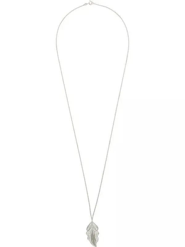 WOUTERS & HENDRIX My Favourites Leaf Pendant Necklace - Metallic