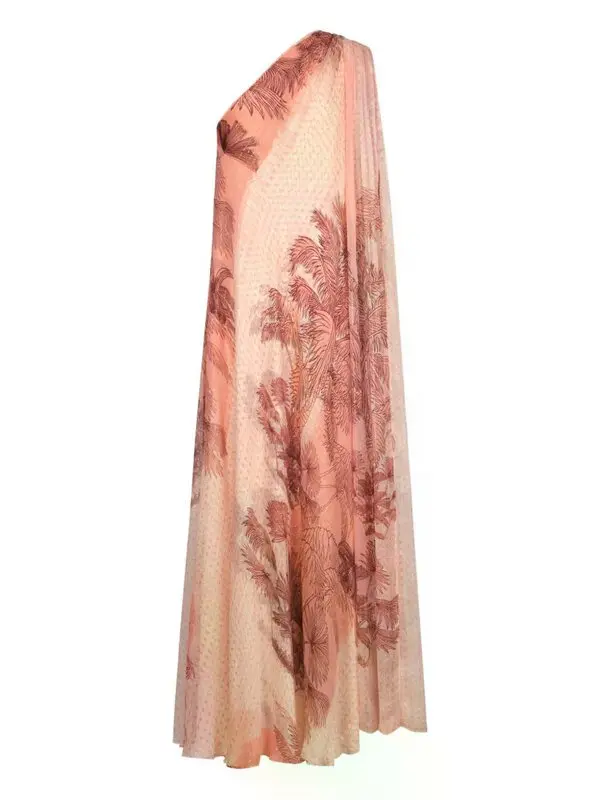 Johanna Ortiz One-shoulder Printed Maxi Dress - Neutrals