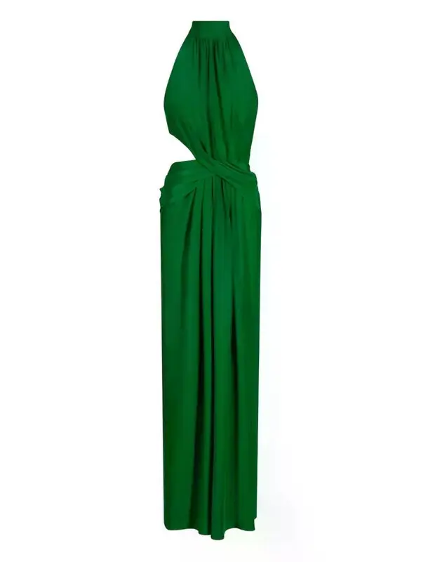 Johanna Ortiz Excepcionalidad Cut-out Maxi Dress - Green