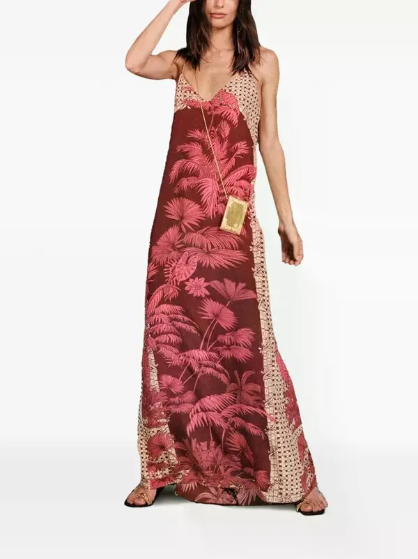 Johanna Ortiz Tropical Harmony Maxi Dress - Red | Editorialist