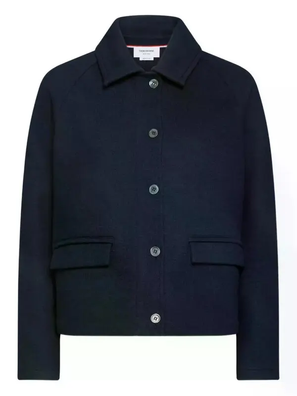 Thom Browne Double-face Jacquard Jacket - Blue