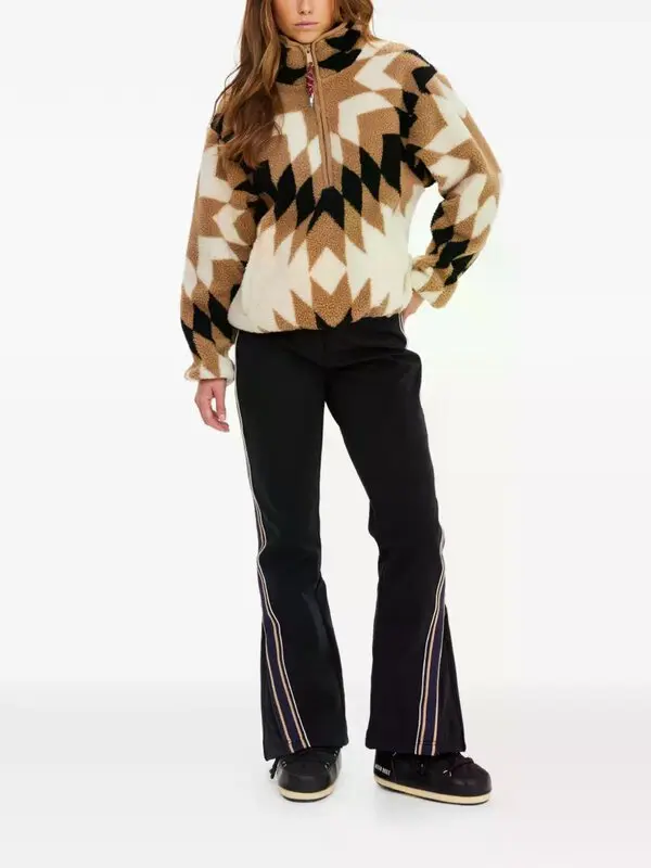 The Upside Harlow Geometric-pattern Ski Top
