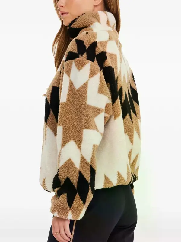 The Upside Harlow Geometric-pattern Ski Top