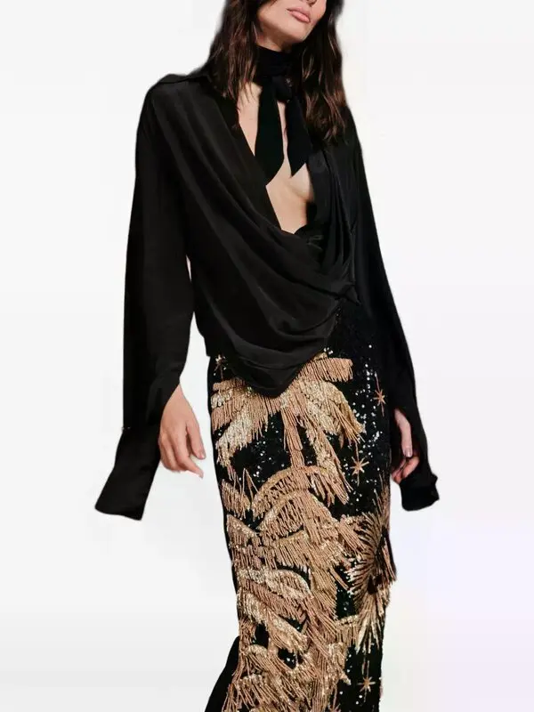 Johanna Ortiz Iconic Draped Blouse