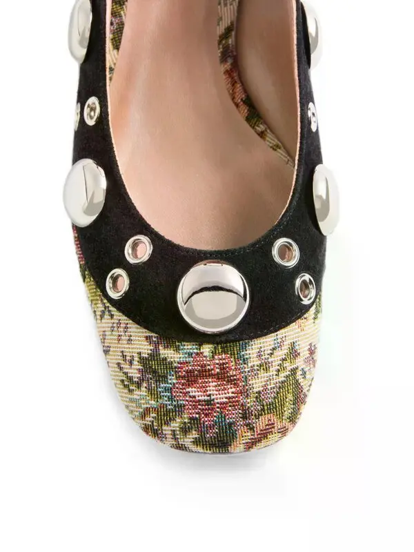 Valentino Garavani Mary Jane Floral-patterned Pumps