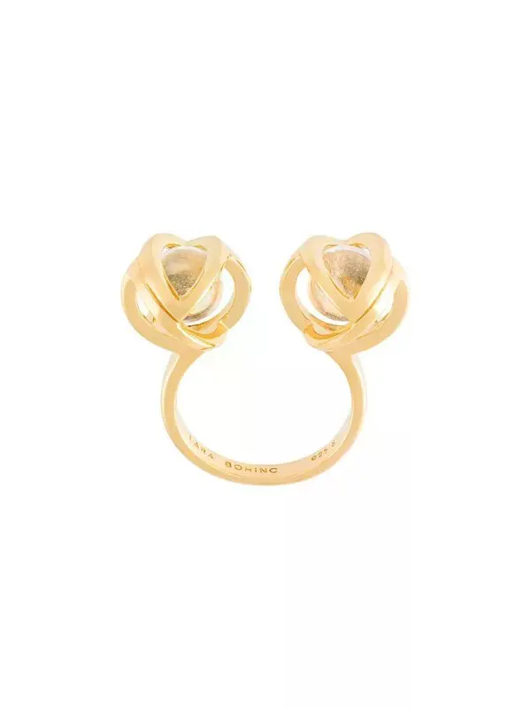 LARA BOHINC Planetaria Double Ring - Metallic