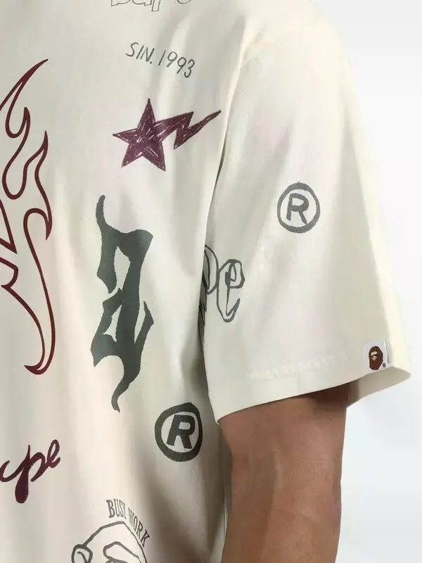 A BATHING APE World Gone Mad Graphic-print T-shirt