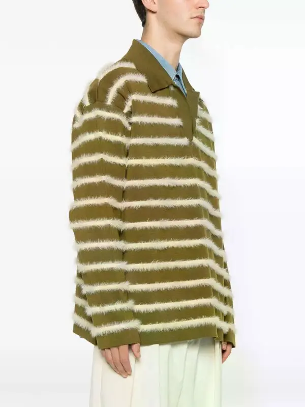 Ami Striped Long-sleeve Sweater