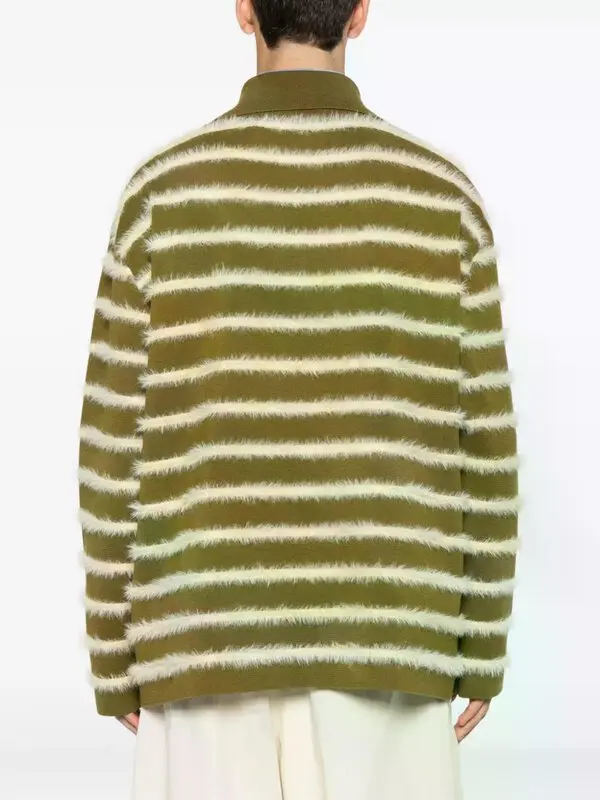 Ami Striped Long-sleeve Sweater