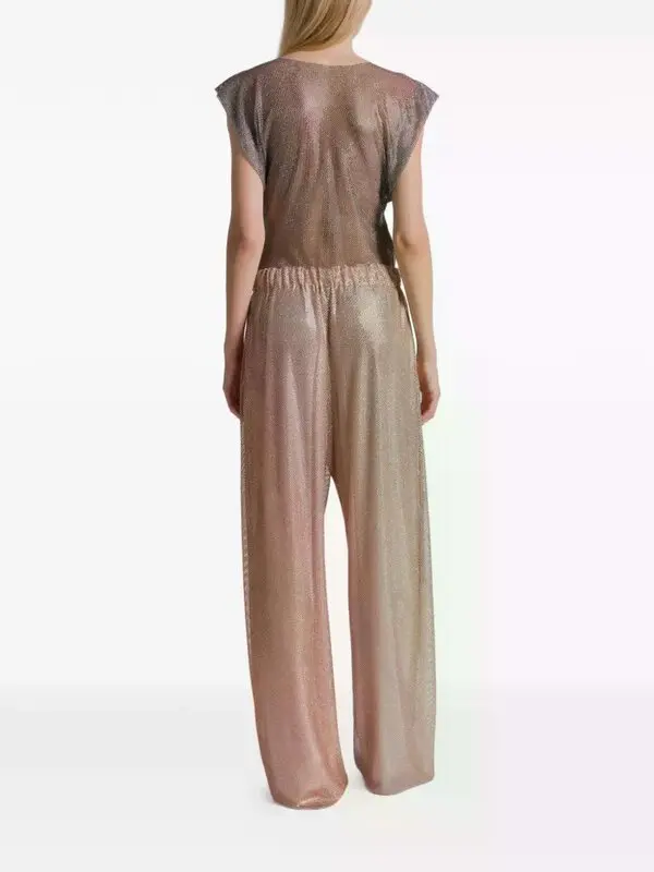 Alberta Ferretti Elasticated-waistband Trousers - Neutrals