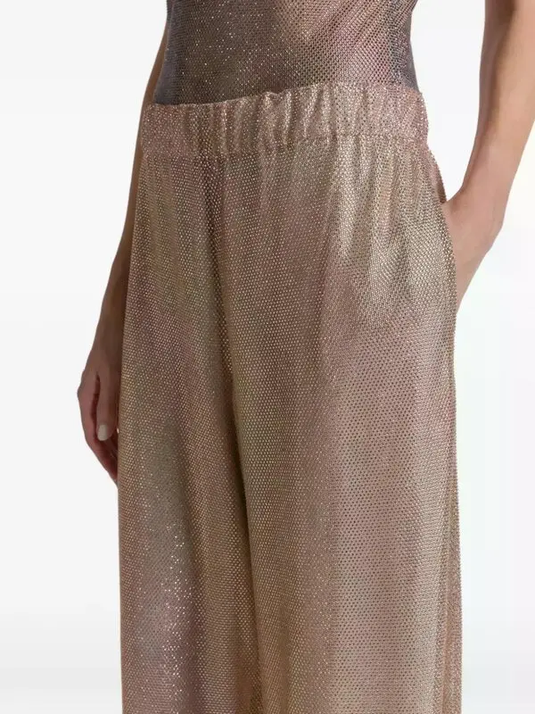 Alberta Ferretti Elasticated-waistband Trousers - Neutrals