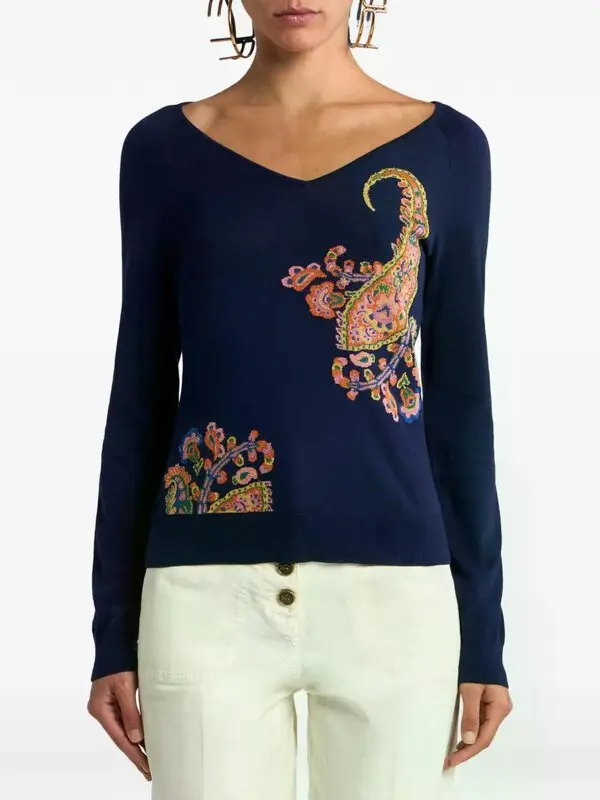 Etro Jacquard Inlay Top