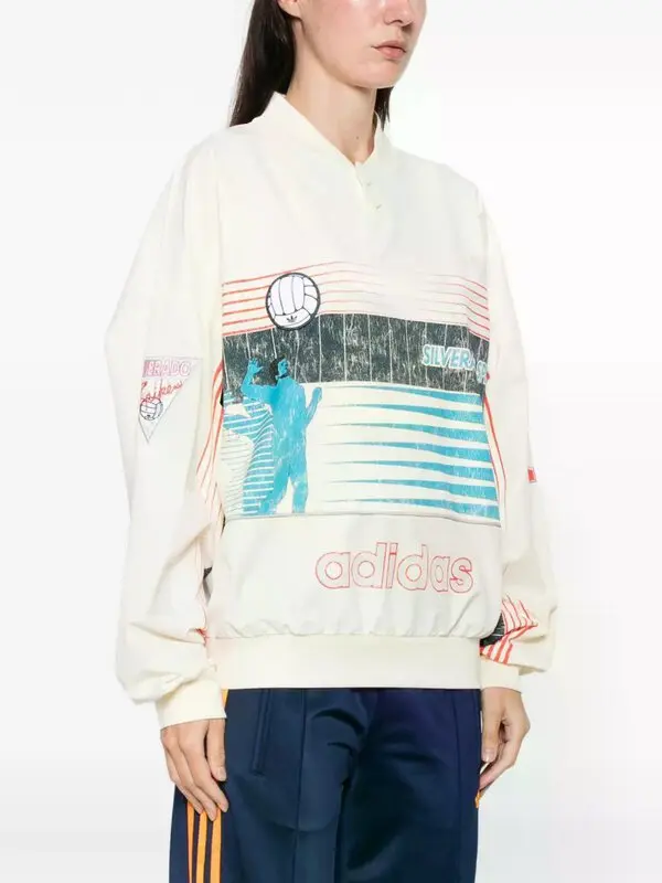 Adidas Graphic-print Pullover Sweater