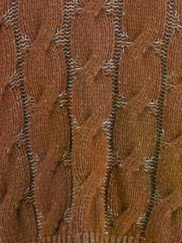 Marni Long-sleeved Cable-knit Sweater - Brown